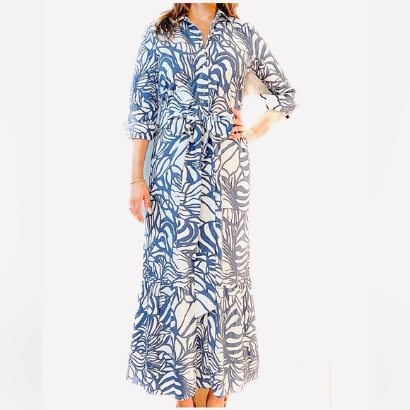 La Plage | Dresses | La Plageann Marie Maxi Dress Abstract Floral ...